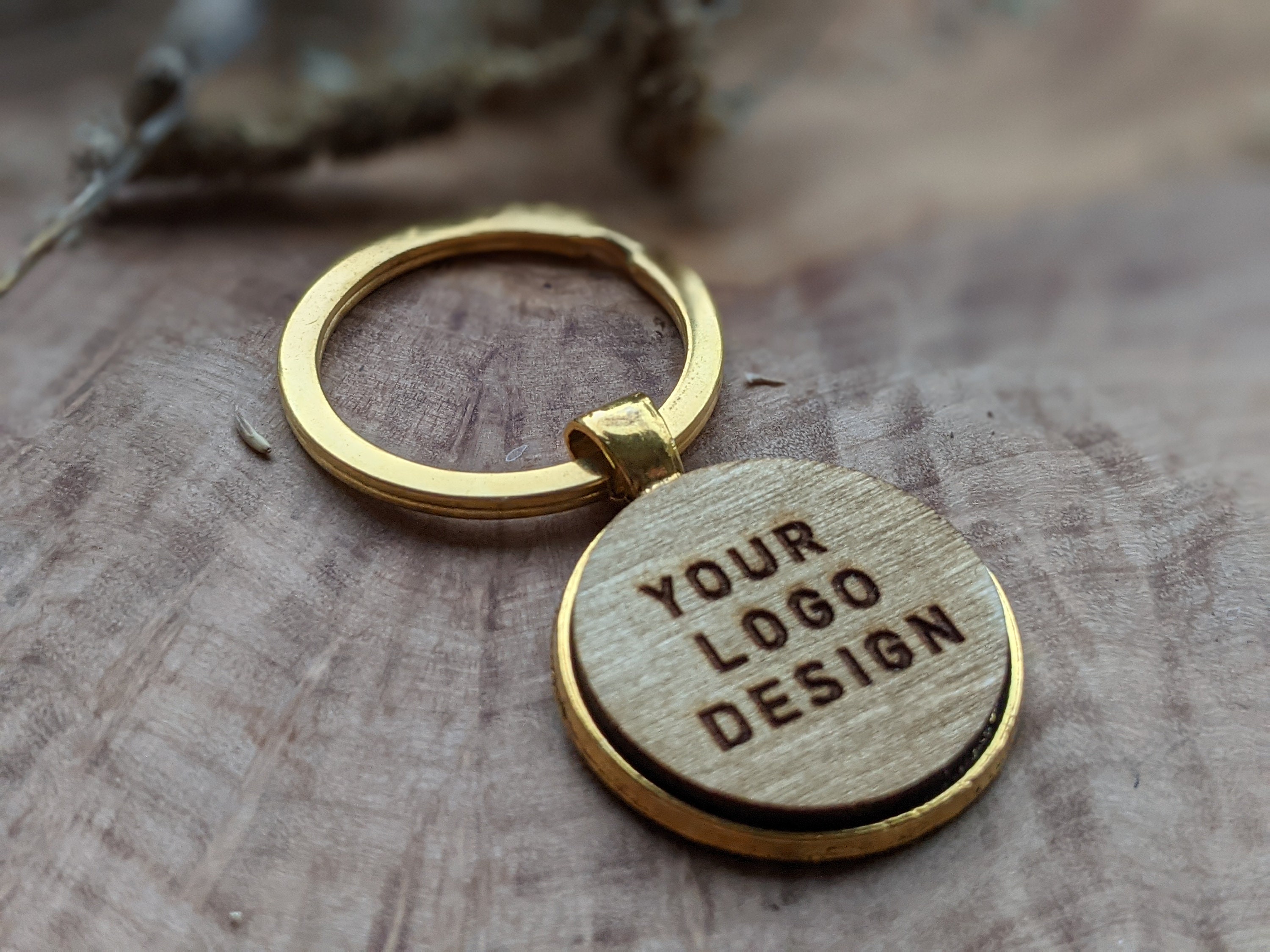 Custom Design or Logo Keyring Design Your Own 5th Wedding | Etsy