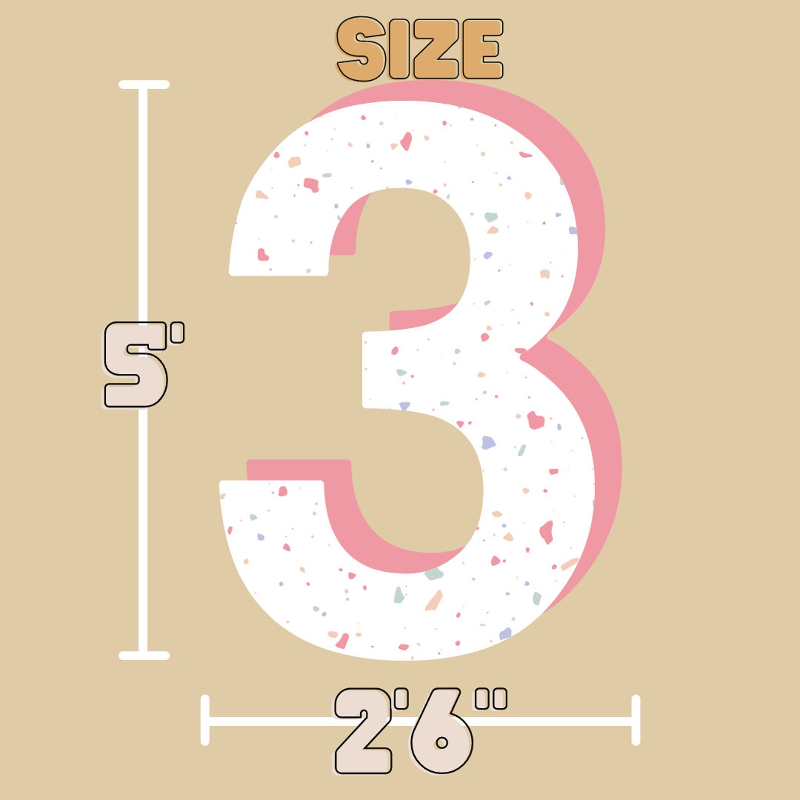 Number 9 Mosaic Numbers for Balloons Detailed Step by Step | Etsy