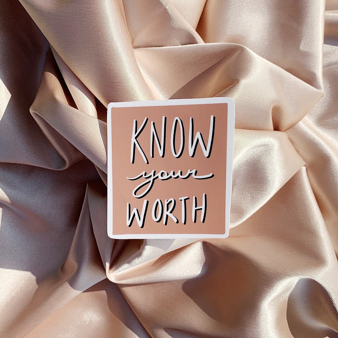 Know Your Worth - Die Cut Sticker - Etsy