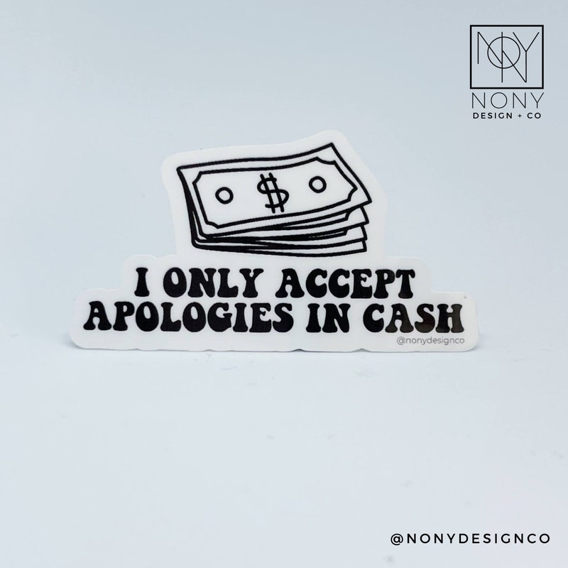 No Cash Accepted Sign - Etsy