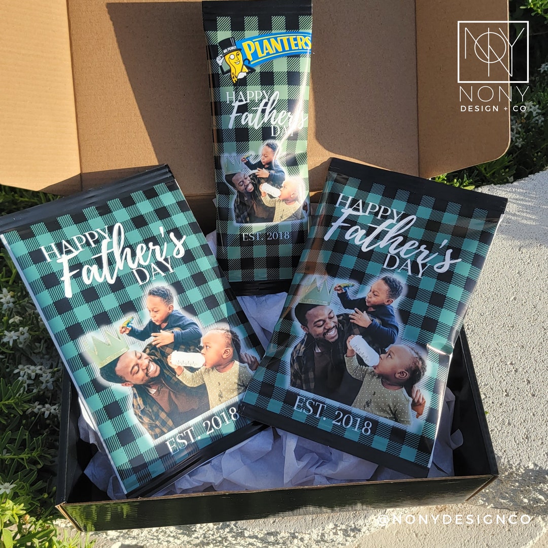 Custom Father's Day Snack Box: Chips, Jerky & Nuts - Etsy