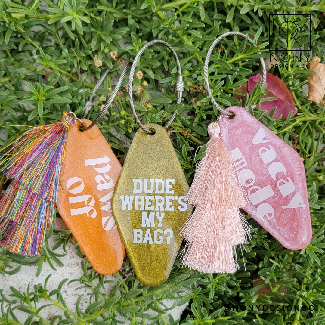 Personalized Resin Luggage Tag: Custom Travel Bag Tag - Etsy
