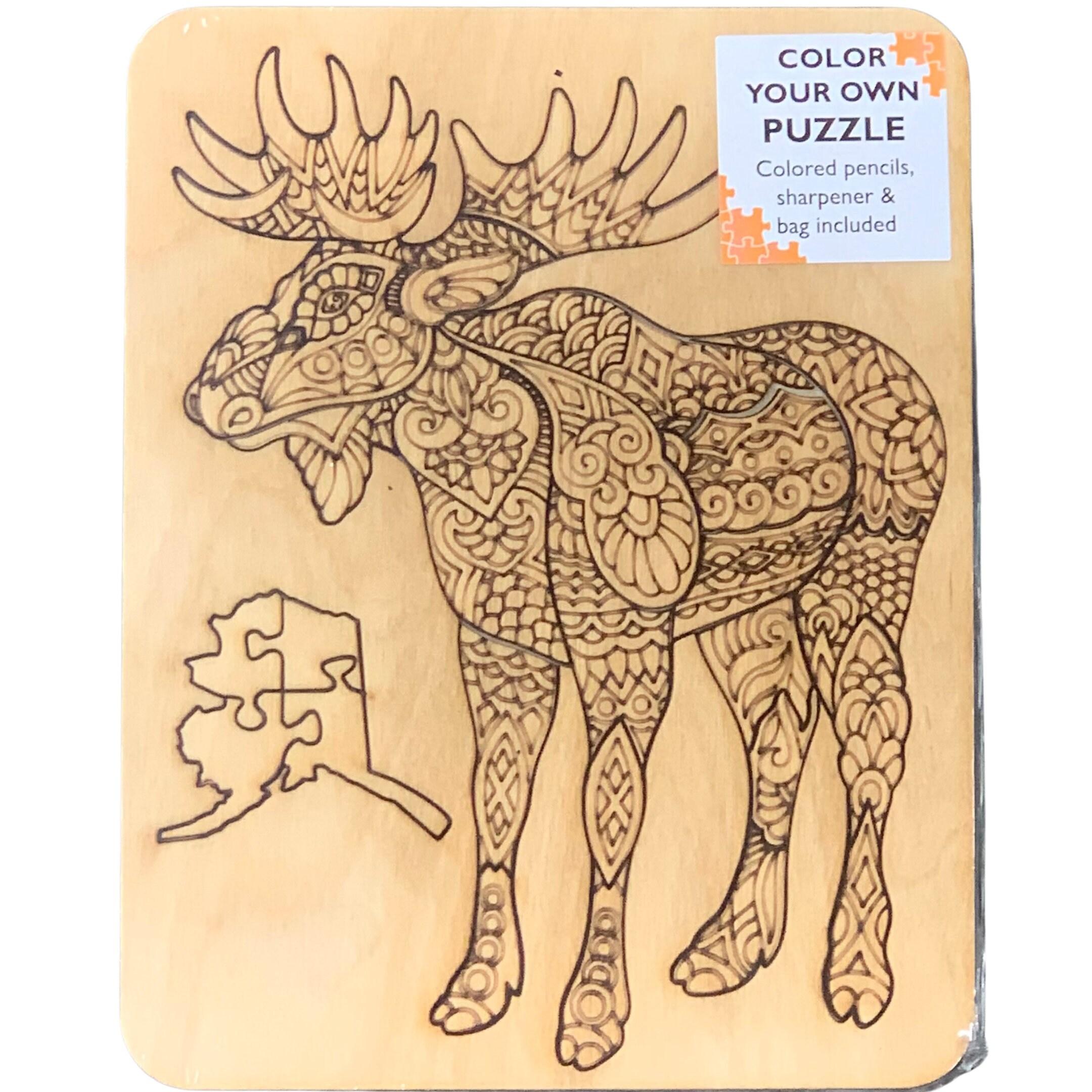 Moose Color Your Own Puzzle Kit - Etsy.de