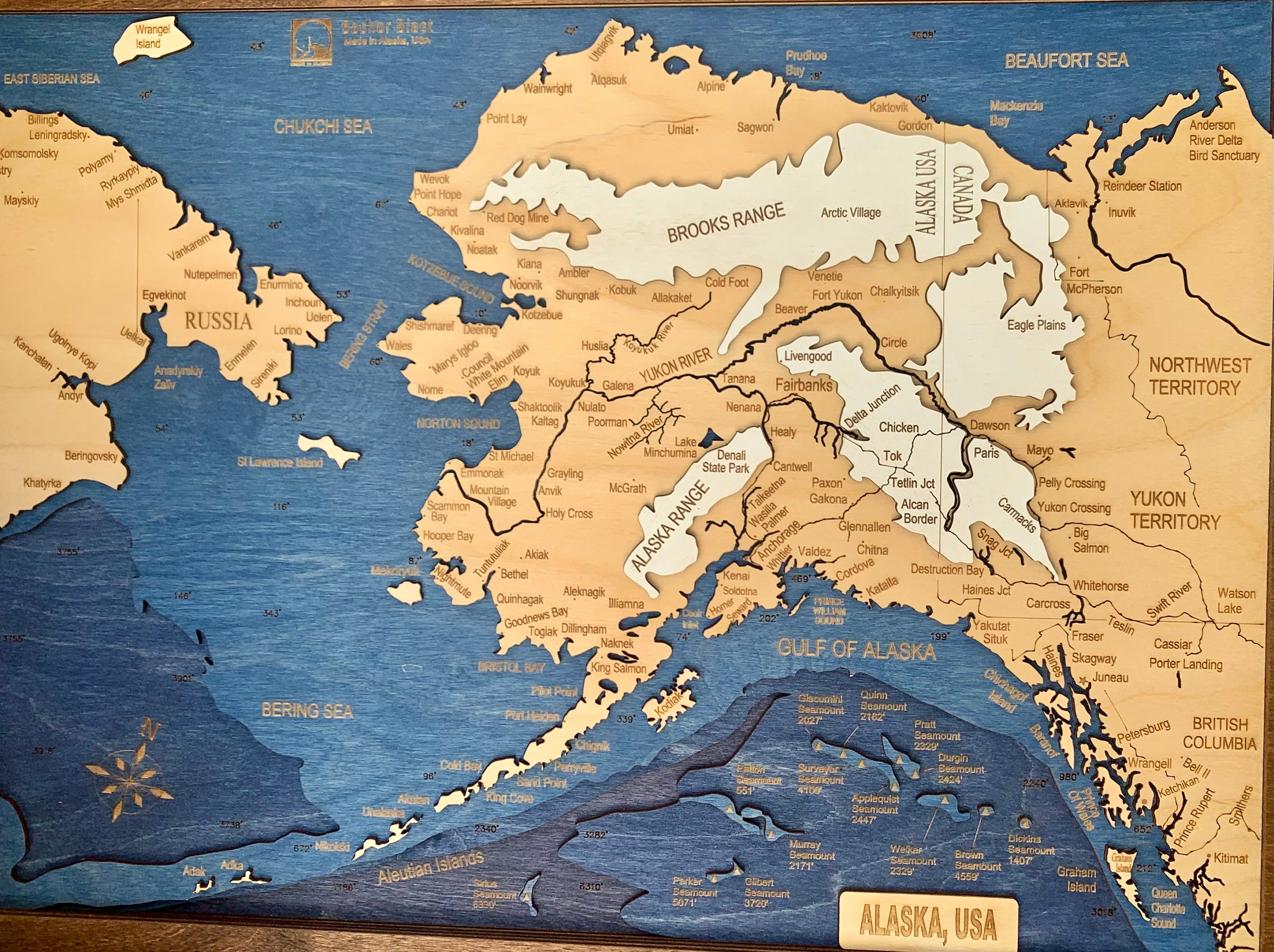 Alaskan Range Map
