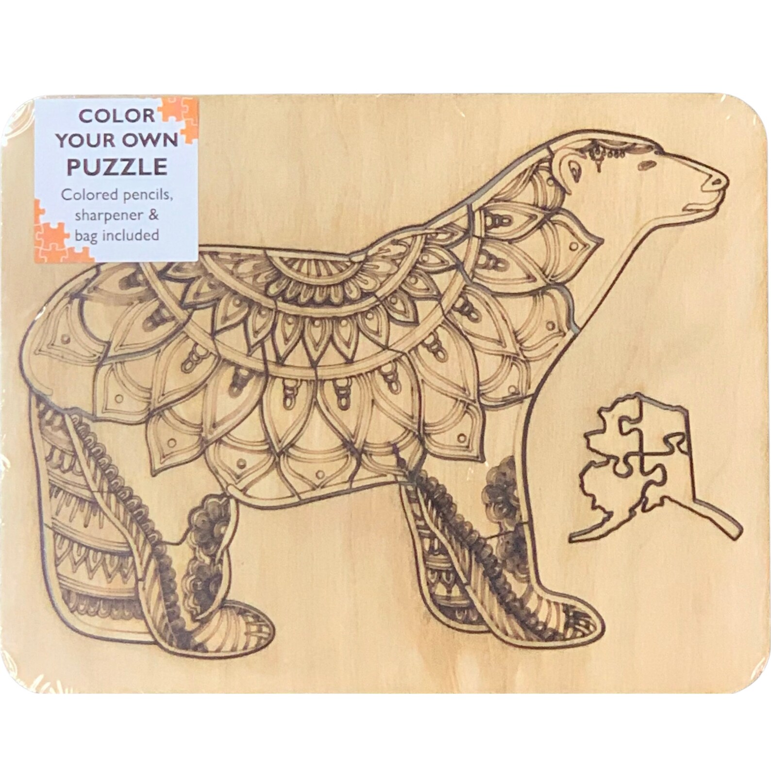 Polar Bear Color Your Own Puzzle Kit - Etsy