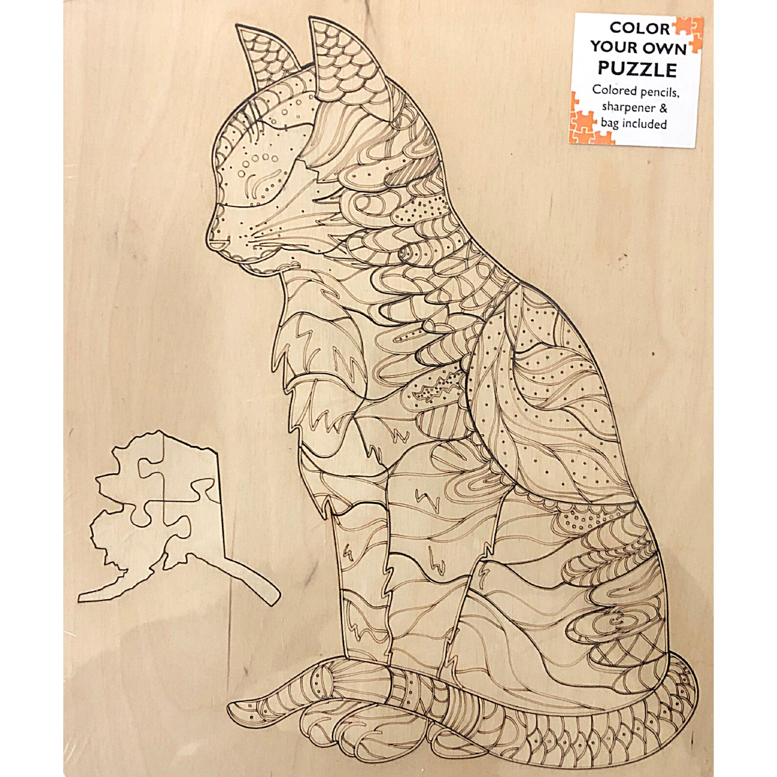 Cat Color Your Own Puzzle Kit - Etsy
