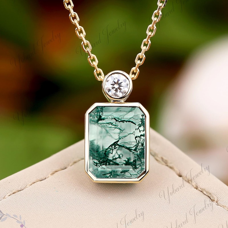 Flower Beads Moss Agate - Etsy