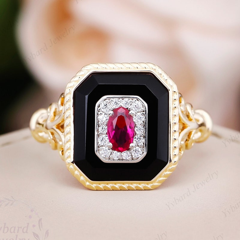 Ruby Onyx Jewelry - Etsy