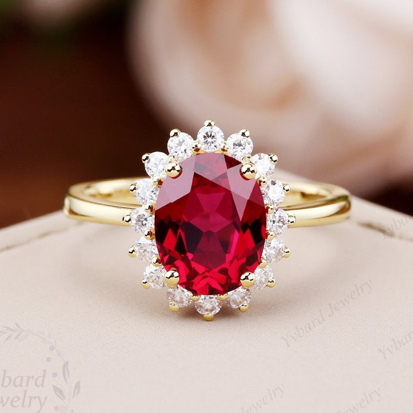 Red Ruby Ring - Etsy
