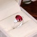 912mm Lab Created Ruby Engagement Ring Solid Gold Ruby Ring - Etsy
