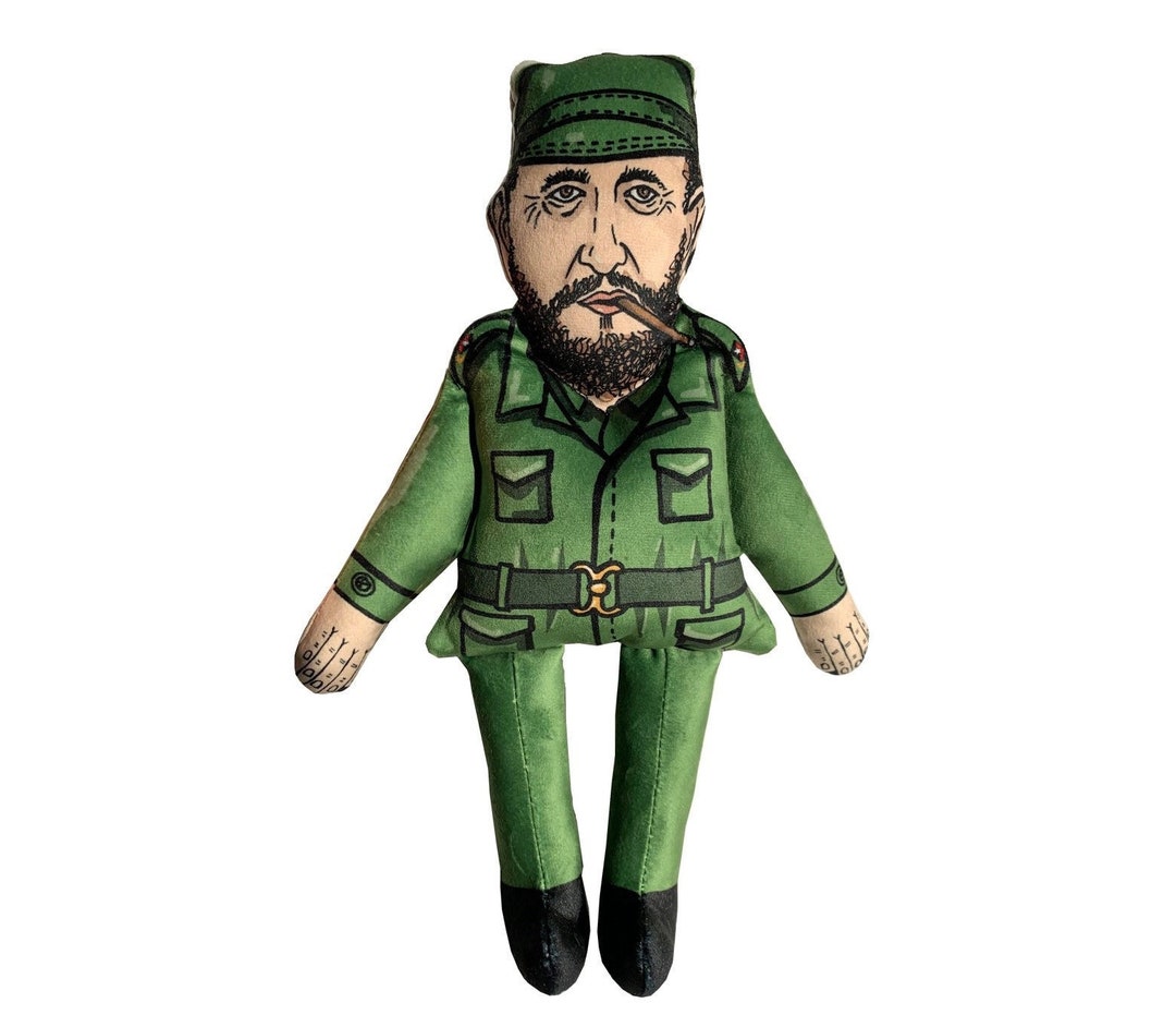 Fidel Castro Dog Toy, Double Sided Doll, Handmade Doll, Parody Dog Toy ...