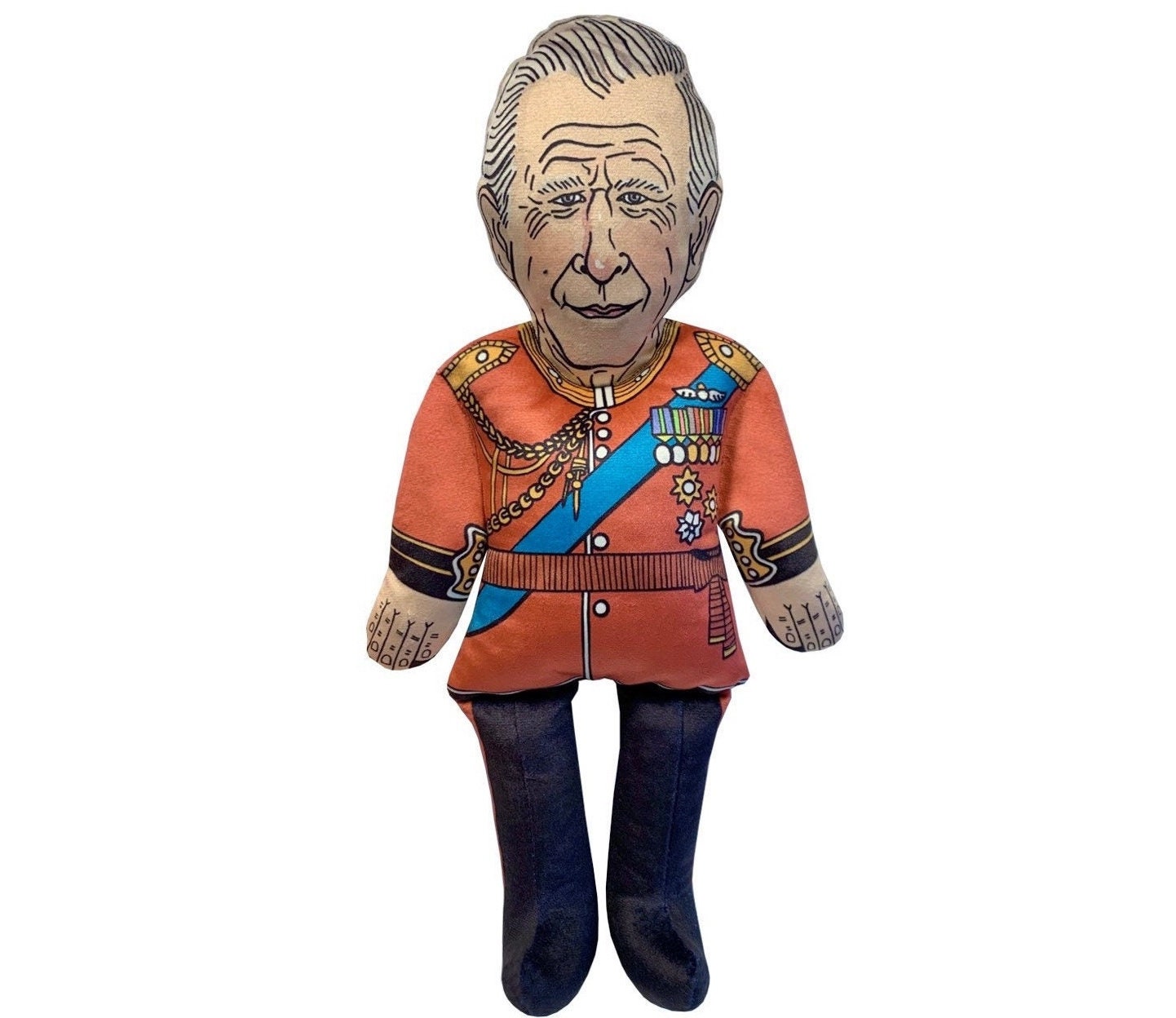 King Charles III. Doll, Charles King Plush, Funny Textile Doll, Charles ...