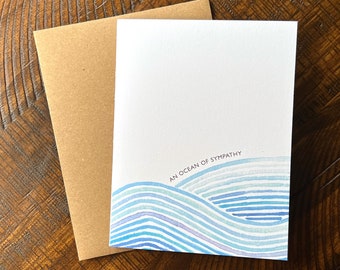 Beach Sympathy Card - Etsy