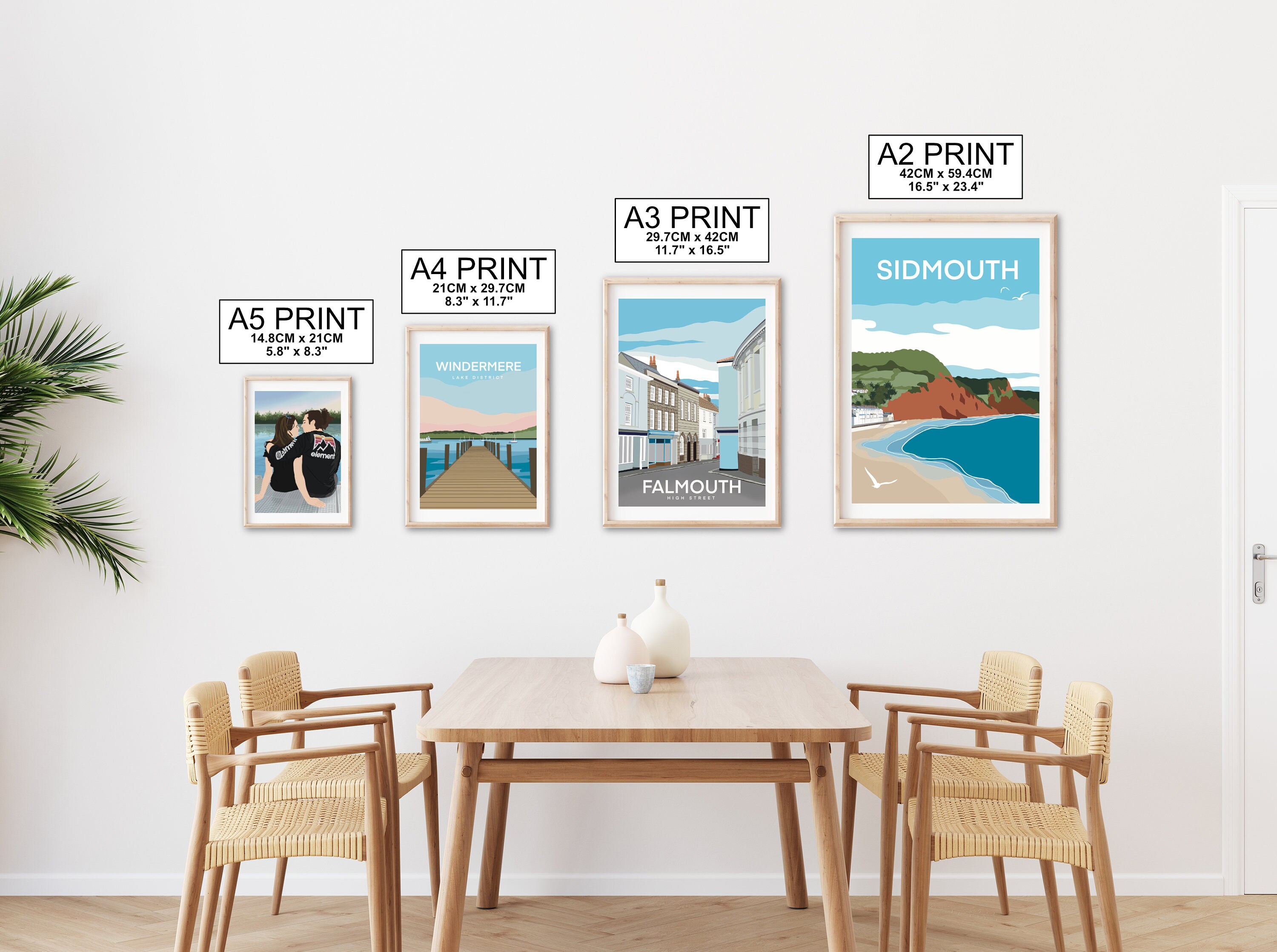 Torquay Devon Babbacombe Travel Poster | Torquay Torbay Travel Print ...