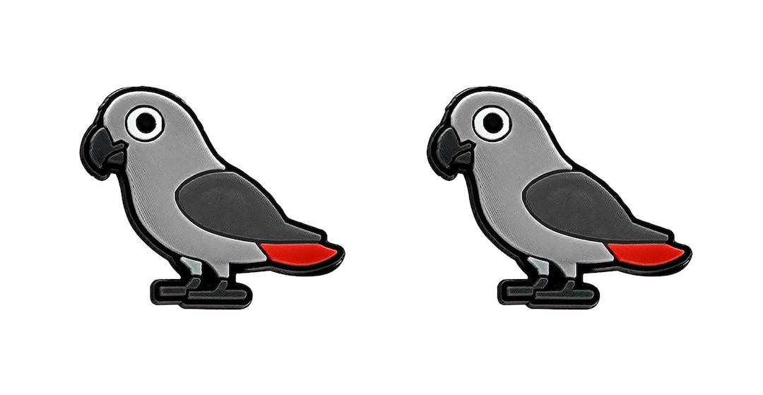 Parrot Parakeet Bird Shoe Charms Handmade Set of 2 for Clogs - Etsy