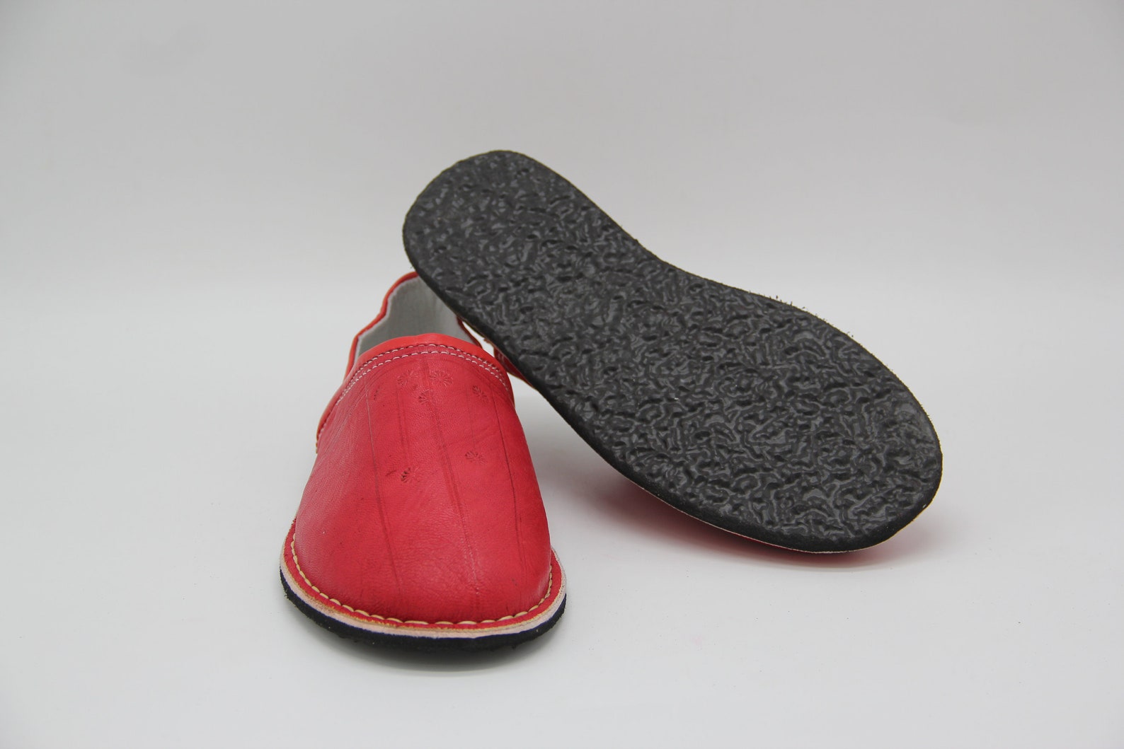 Moroccan Men's Slippers Babouche Shoe | Leather Slipper | Unisex ...