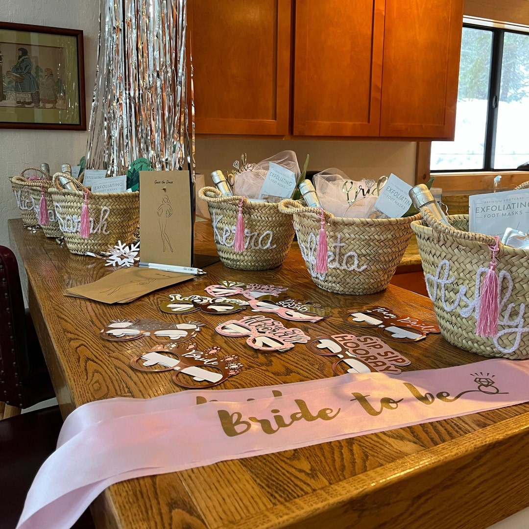 Personalized Party Gift Bag Bridesmaid Bag Gift Bag With Name Beach ...