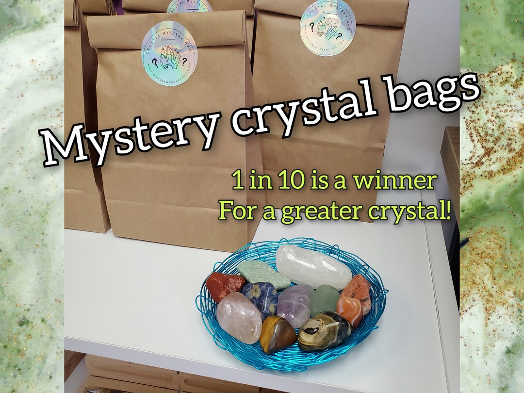 Crystal Mystery Bag Bulk Natural Gem Stone Lot Surprise Tumbled Rock ...