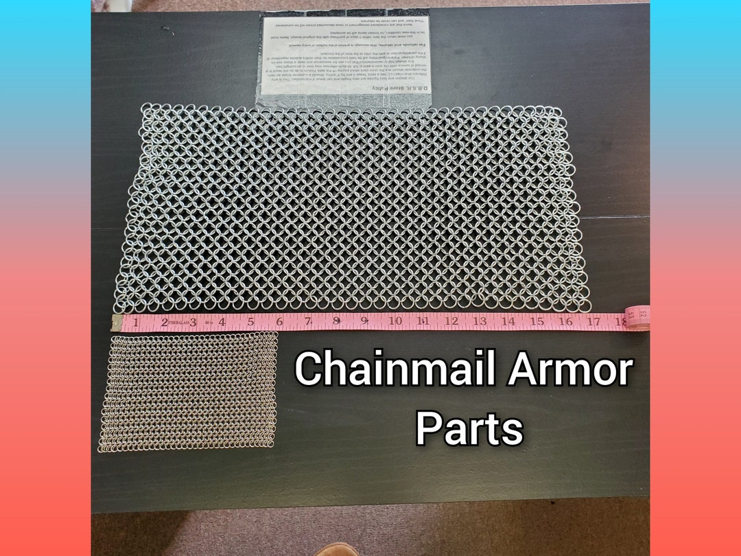Custom Chainmail Armor | Made to Order Chainmail Cosplay Parts | 4 in 1 ...