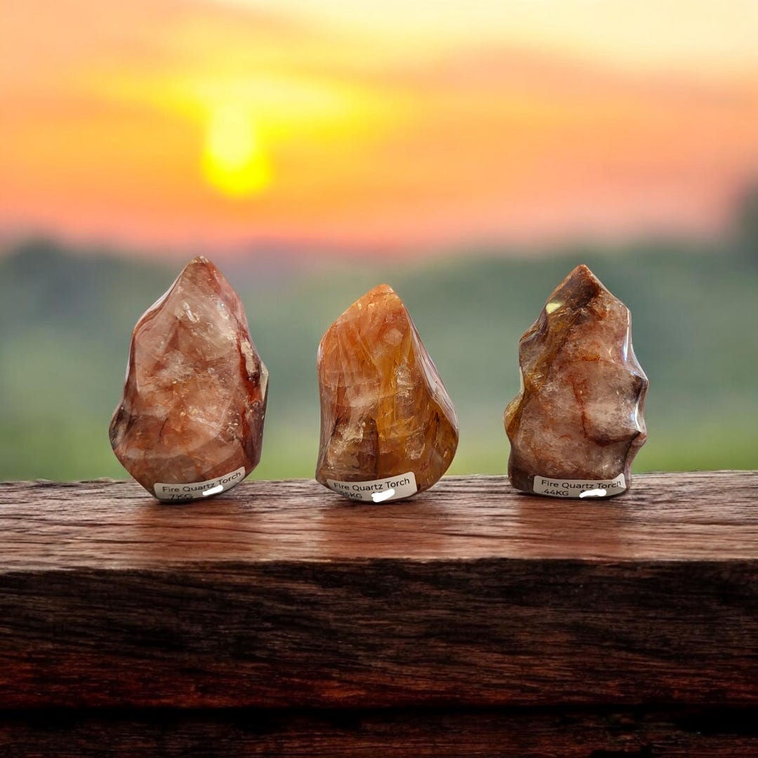 Large Fire Quartz Torch Flame Gemstone for Home Decor and Healing ...