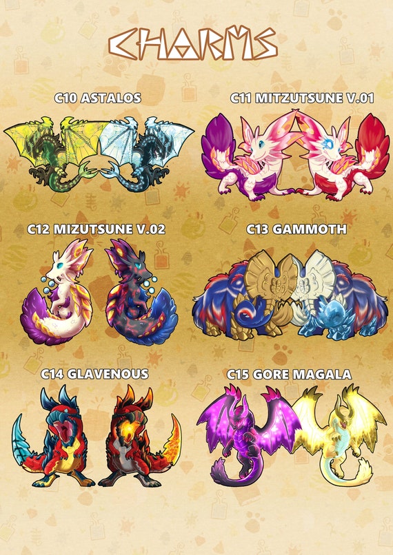 Monster Hunter Charms - Etsy