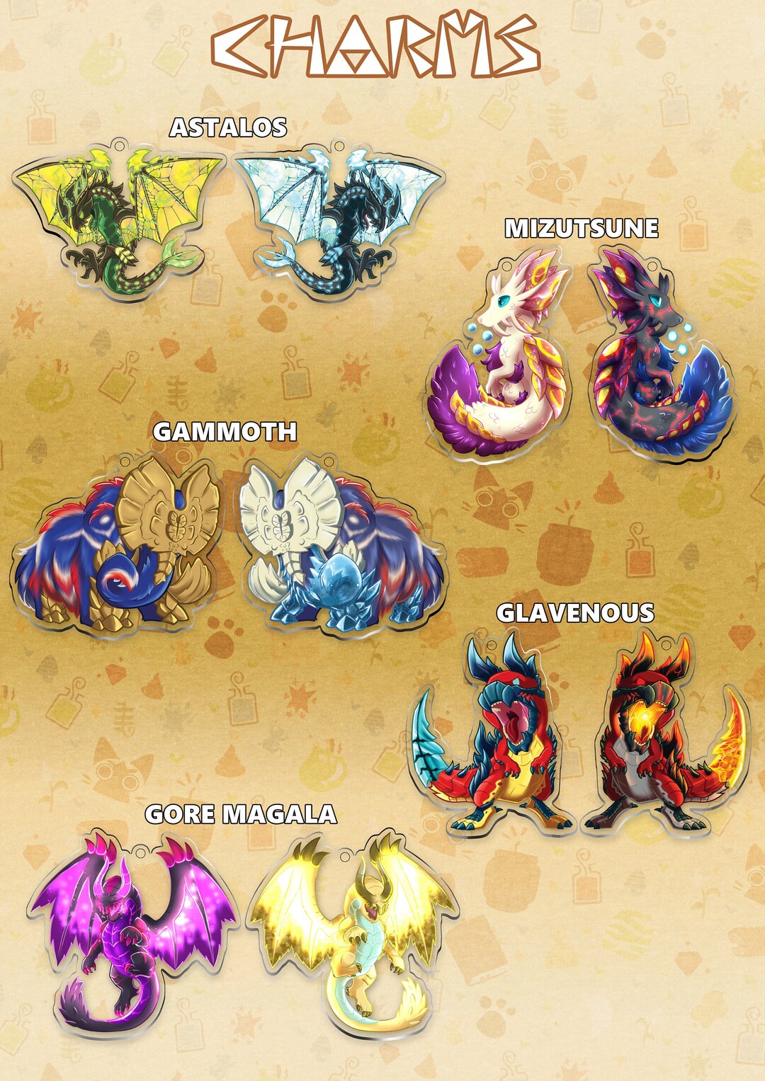 Monster Hunter Charms - Etsy