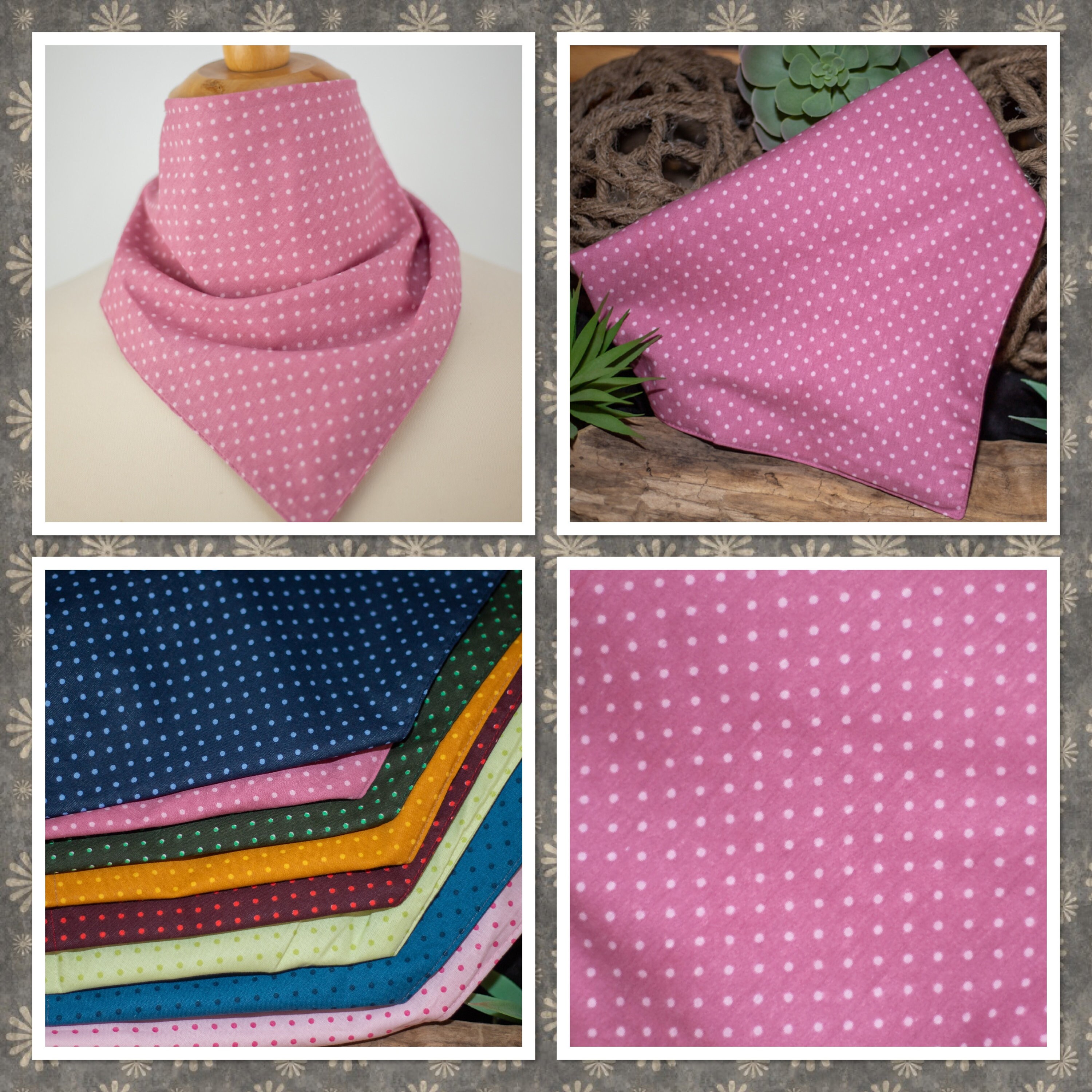 Triangular Scarf, Neckerchief, Burp Cloth With Moisture Protection, Old ...