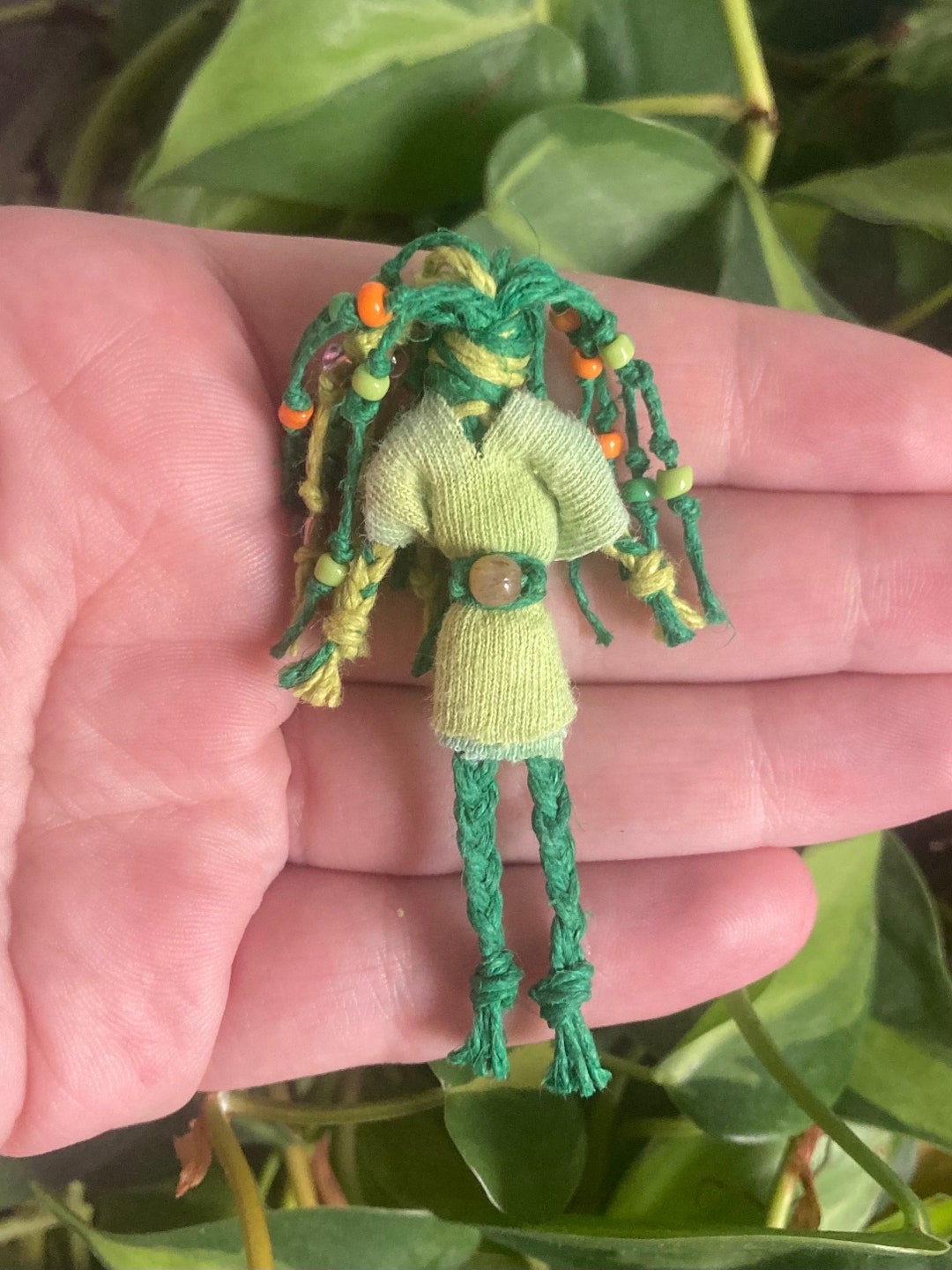 HERB POPPET, Crystal Doll, Art Doll, Altar Decor, Handmade Doll, Witchy ...