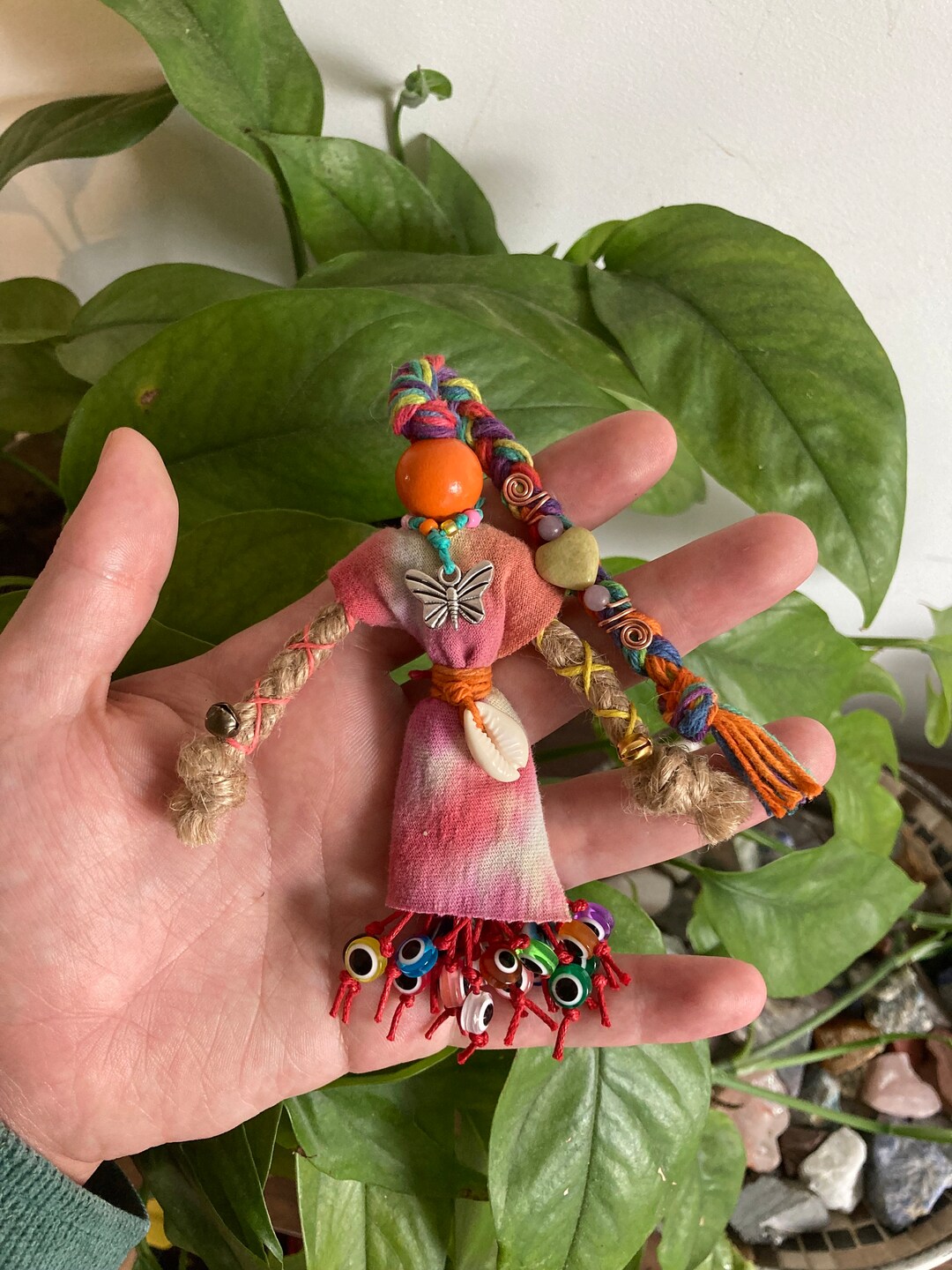 EVIL EYE DOLL, Witch Poppet, Art Doll, Altar Doll, Kitchen Witch ...