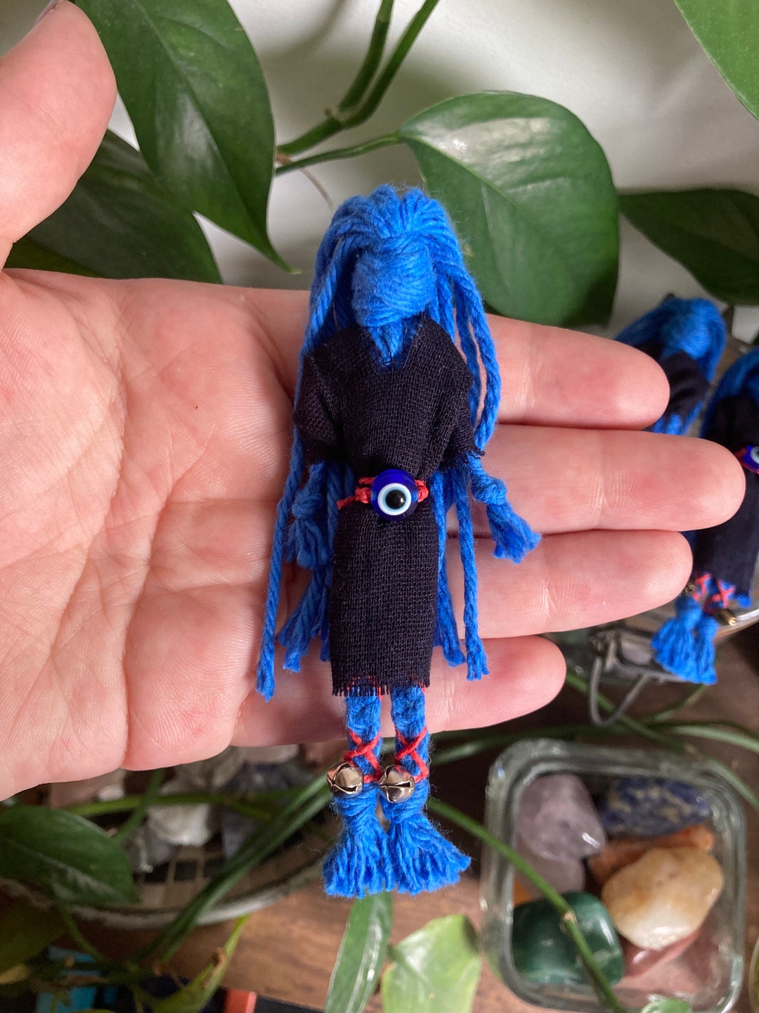 EVIL EYE POPPET, Protection Doll, Art Doll, Altar Decor, Handmade Doll ...