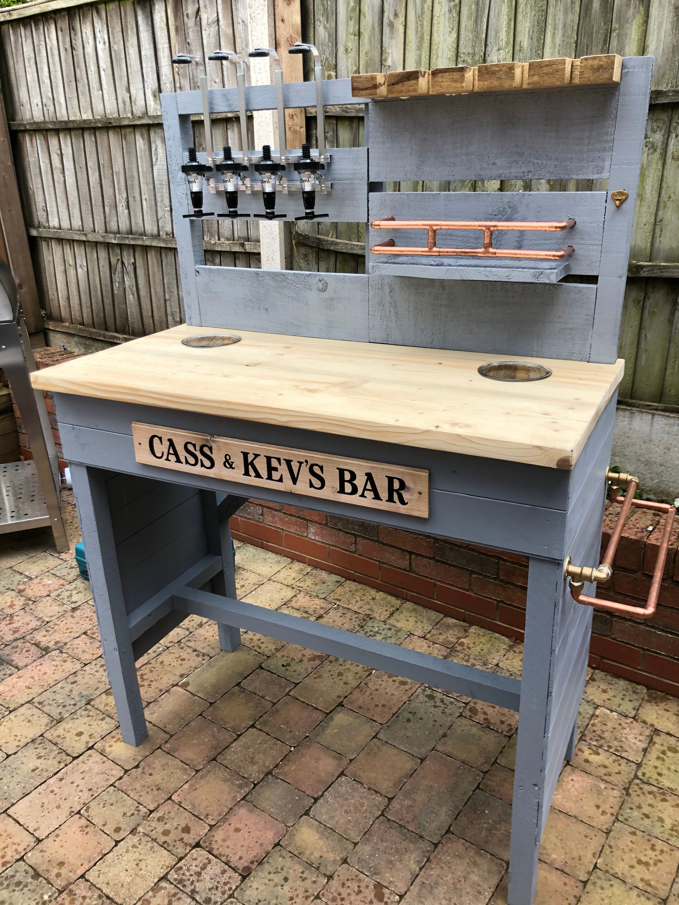 Rustic Hand Made Indoor Outdoor Garden Cocktail Bar - Etsy