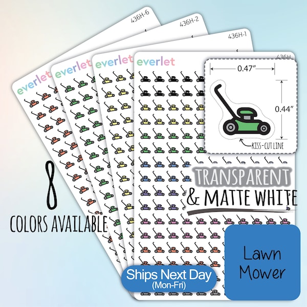 Lawn Mower Vinyl Stickers - Etsy