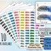 Watercolor Days of the Week Planner Stickers, Highlighting Transparent ...