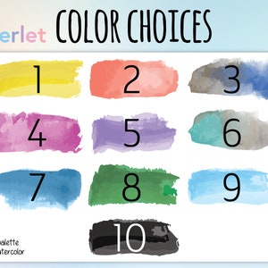 Watercolor Days of the Week Planner Stickers, Highlighting Transparent ...