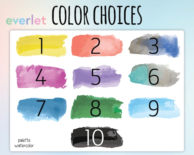 Watercolor Days of the Week Planner Stickers Highlighting - Etsy