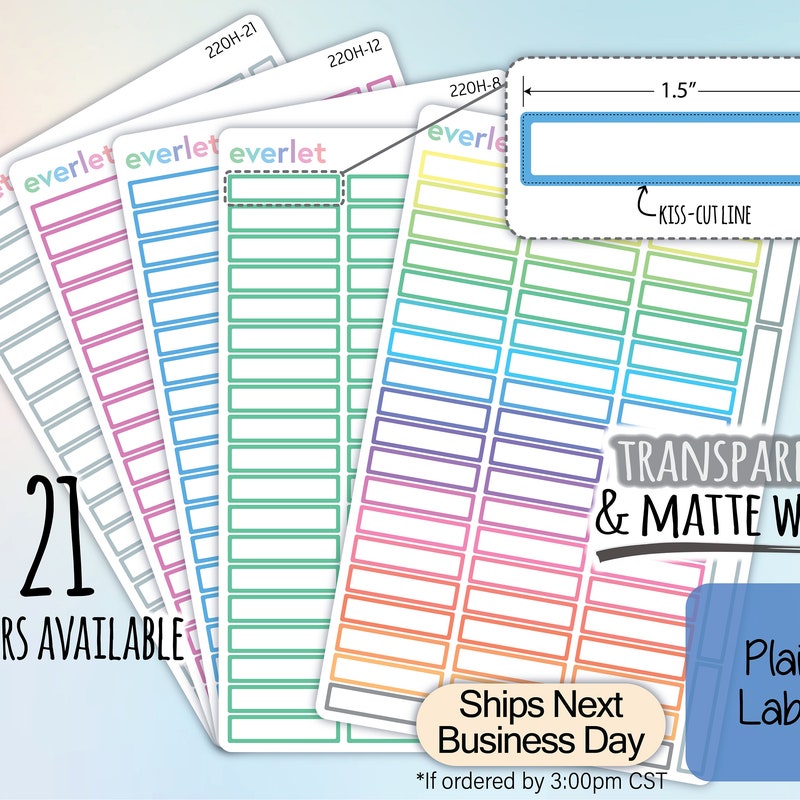 Planner Labels - Etsy