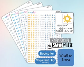 Watercolor Days of the Week Planner Stickers, Highlighting Transparent ...