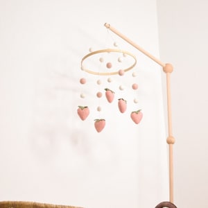 Strawberry Mobile/baby Mobile/fruit Felt Mobile/strawberry Decoration ...