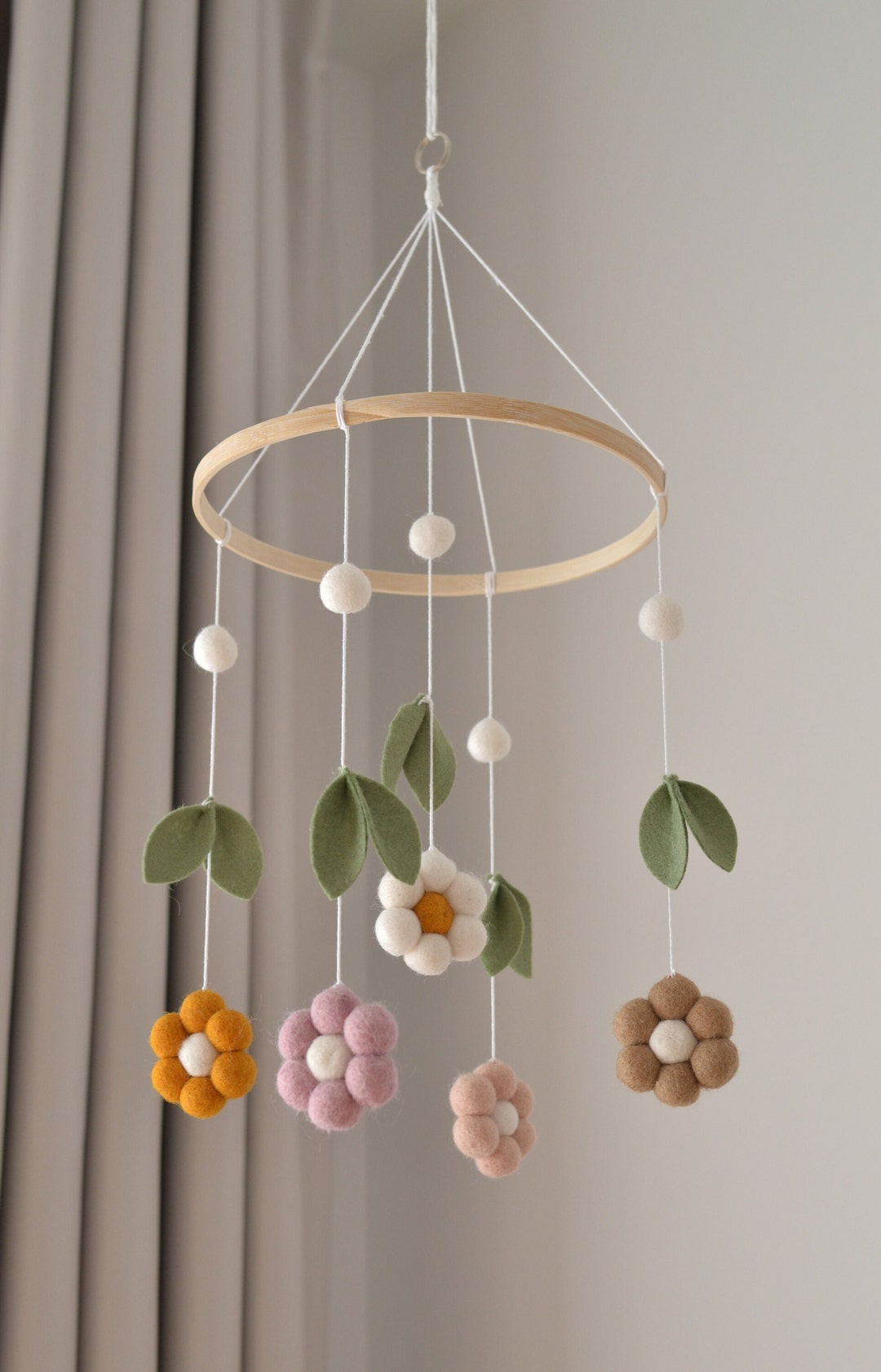 Daisy Nursery Mobile/flower Baby Mobile/daisy Mobile for Nursery/floral ...