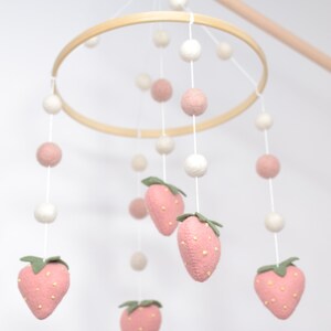 Strawberry Mobile/baby Mobile/fruit Felt Mobile/strawberry Decoration ...