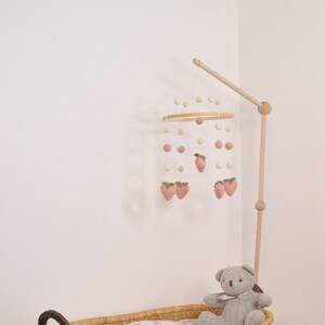 Strawberry Mobile/baby Mobile/fruit Felt Mobile/strawberry Decoration ...