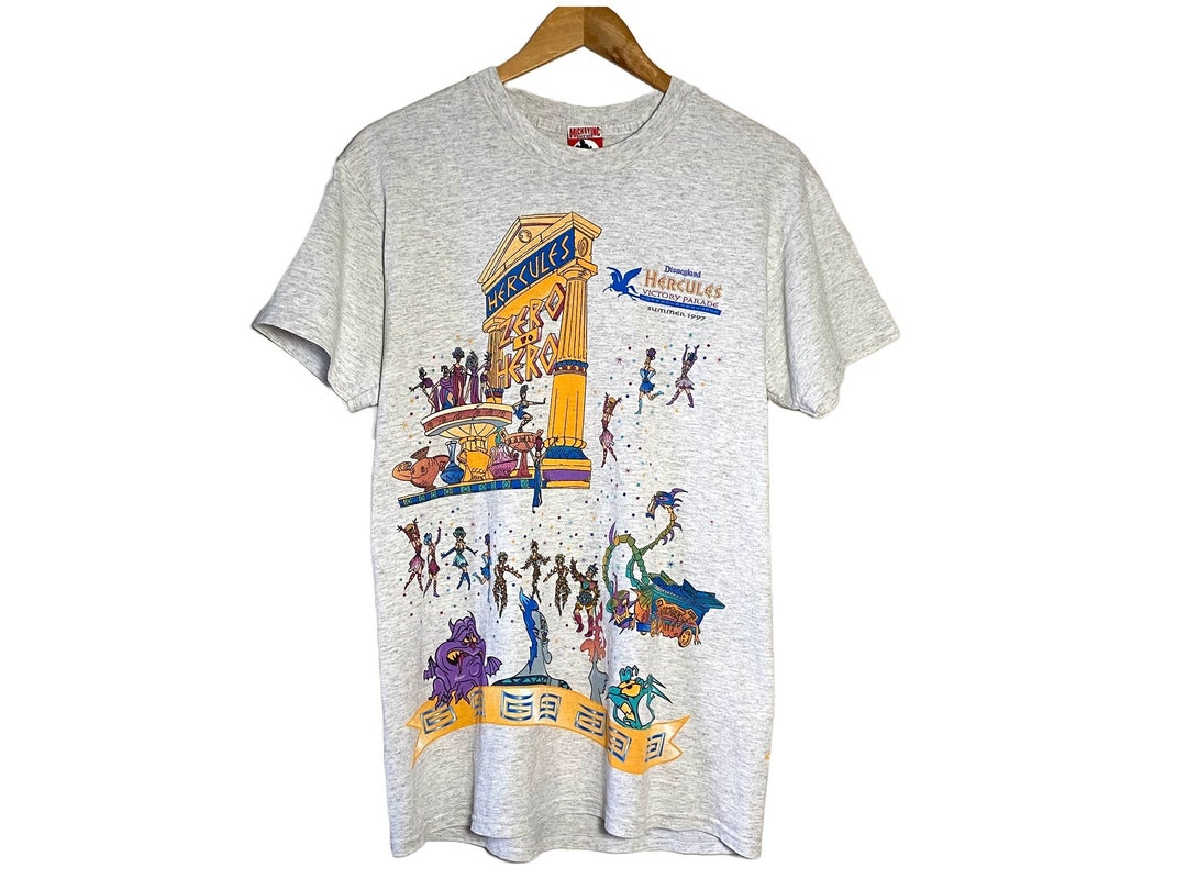 1997 Hercules Victory Parade Event Disney World T-shirt Grey Shirt Made ...