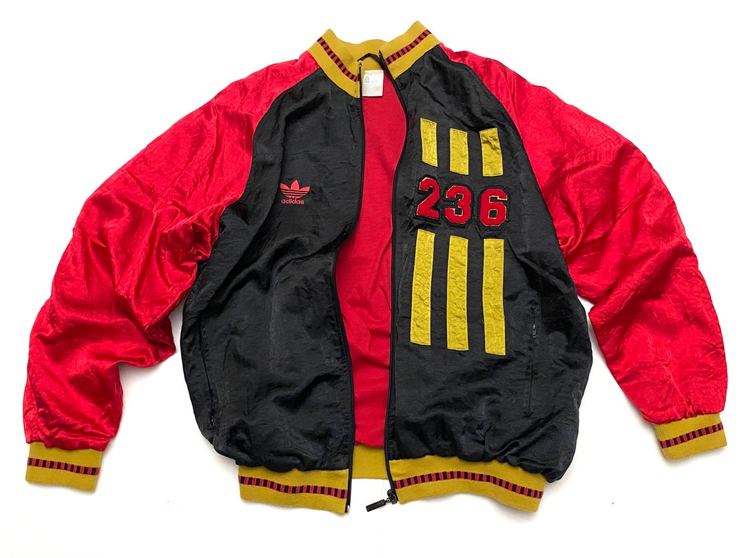 Vintage Track Jacket 1990 Adidas Softshell Lined Jacket 90s Polyamide ...