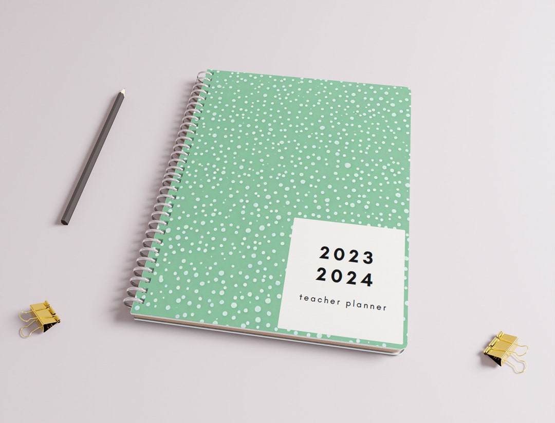 2023-2024 Teacher Planner Printable Speckled Green Print - Etsy Australia