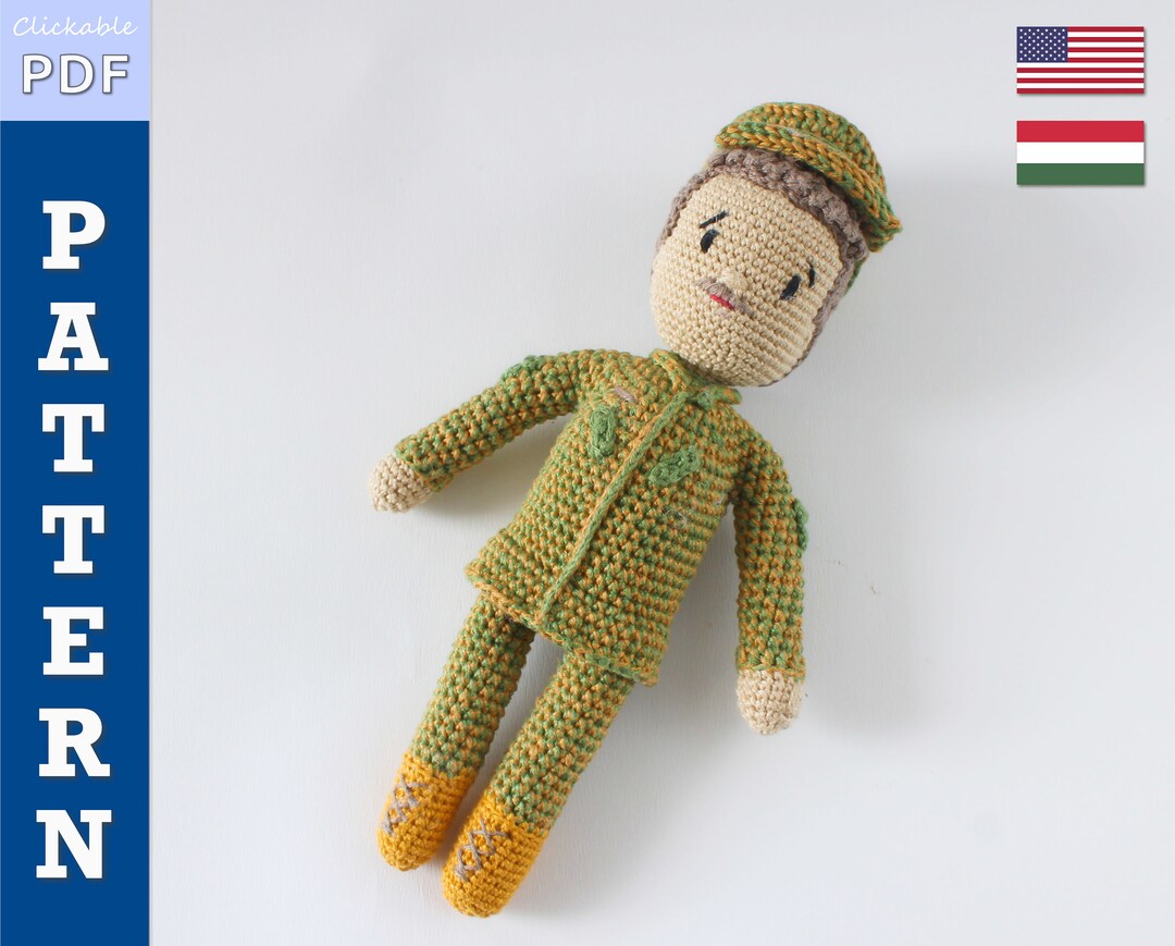Jack the Colonel SOLDIER Crochet Pattern Amigurumi Soldier - Etsy