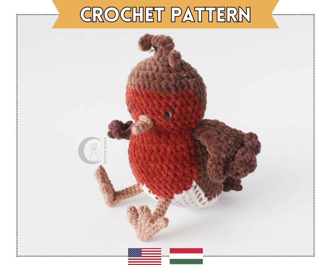 Rory, the Robin Amigurumi Crochet Pattern | Beginner-friendly Plush ...