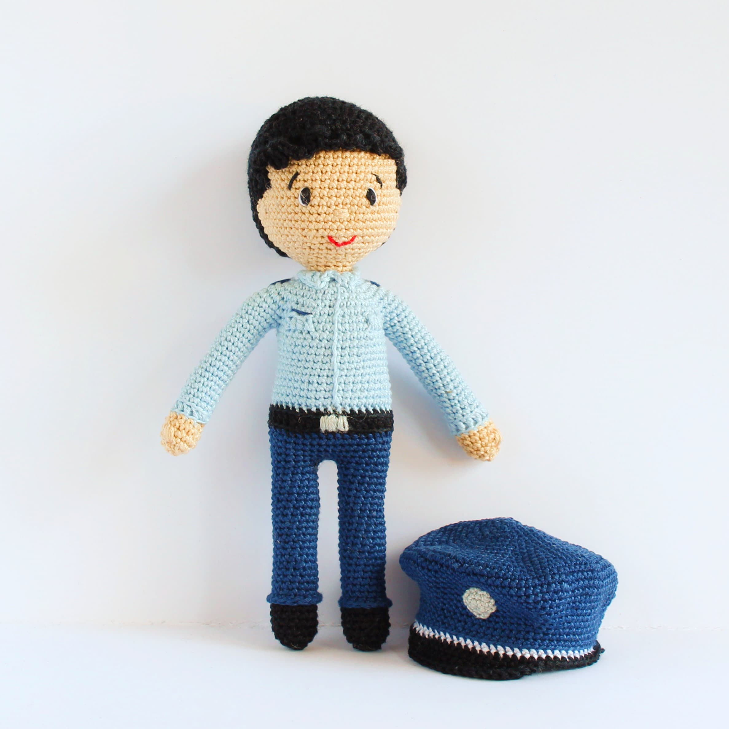 Gary the Policeman CROCHET PATTERN Amigurumi Police Officer - Etsy