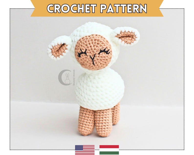 Crochet Lamb Plush Pattern: Easy Amigurumi Sheep Tutorial (PDF) - Etsy