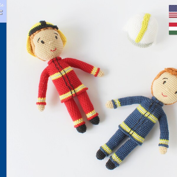 Crochet Fireman Pattern - Etsy