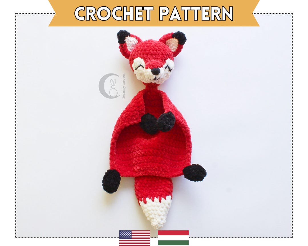 Fox Lovey Crochet Pattern | Cute Baby Comforter | Easy Crochet Woodland ...